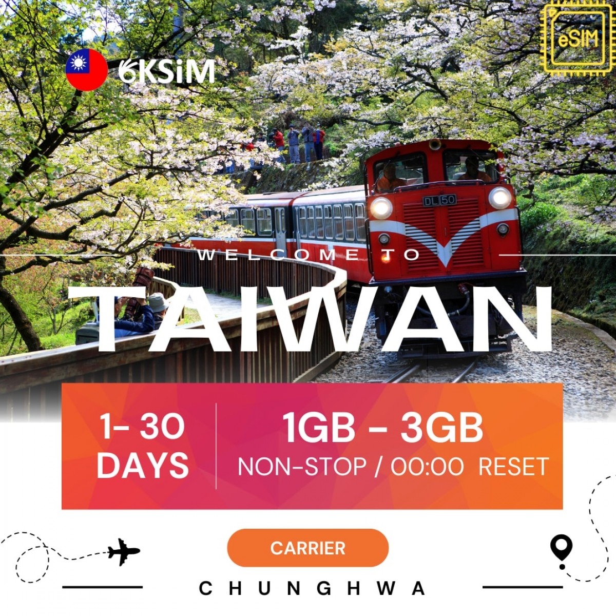 泰國eSIM上網吃到飽 - 送無限通話，掃碼就能立即上網【OKsim 全球上網】